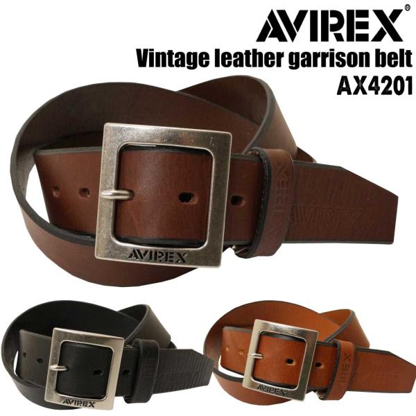 Vintage leather garrison belt商品番号：AX4201素材にはしっかりとした厚みのある牛革を使用。1点1点使い古したようなユーズド加工を熟練の職人さんにより施されており、サイドはあえて綺麗に削らずに、ざっくりとした...