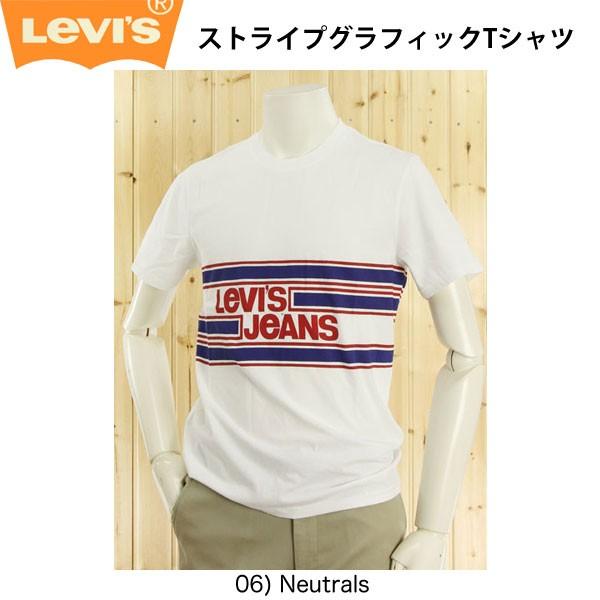 ブランド＝LEVI'Sスタイル＝Graphic Set-In Neck 2 Orange Tab品番＝22491-02Color=06)Neutrals STRIPED LEVI'S WHITE GRAPHICFablic=　Cotton　...