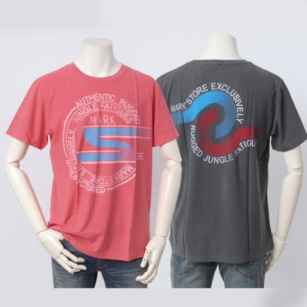 ブランド＝ＭＡＲＫ　ＳＴＯＲＥ　マークストアースタイル＝Ｔシャツ品番＝13205素材＝綿100％　オーバーダイ加工素材カラー＝3）サーモン　　4）チャコールサイズ＝Ｍ，Ｌ，ＬＬ価格＝￥3.800-+tax