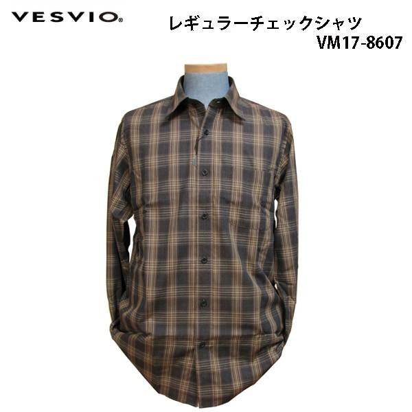 ブランド＝ＶＥＳＶＩＯ（ベスビオ）品番=VM17-8607スタイル＝レギュラーチャックシャツ素材＝綿100％カラー＝　55）G.BROWNサイズ＝S、M、Lラベル表示価格＝￥11.000-+tax----------------------...
