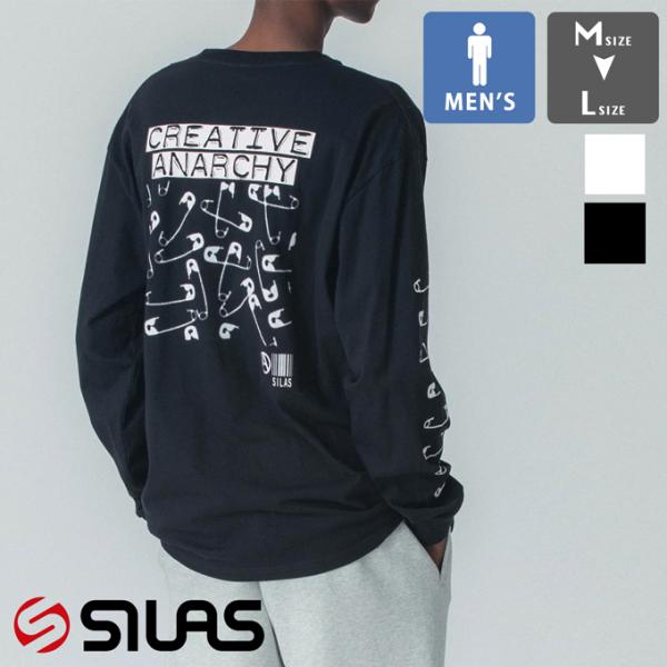 ・バックの発砲プリントで施したメッセージがポイント・袖にもプリントしたこだわりのあるデザイン【詳細】・透け感：あり・伸縮性：あり・生地の厚さ：普通・裏地：なし・シルエット：ベーシック※ホワイトで計測しています。SILAS サイラス CREA...