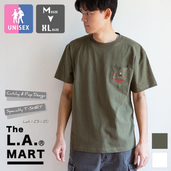 ■□■□■□■□■□■□■□■□■□■□■□■□■□■□■□■□■□■【 The L.A.MART ザ　エルエーマート 】ROCK'NROLL DEVIL POCKET T-SHIRT ロックンロールデビル プリント S/S ポケット Tシ...