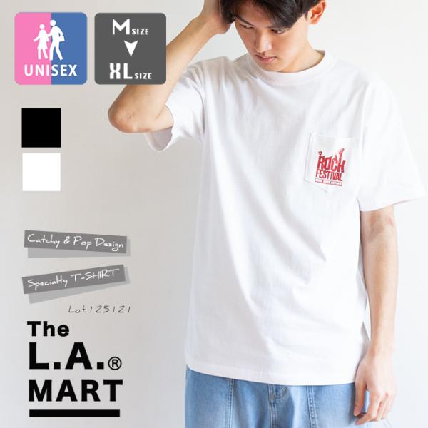 ■□■□■□■□■□■□■□■□■□■□■□■□■□■□■□■□■□■【 The L.A.MART ザ　エルエーマート 】ROCK'NROLL DEVIL FES POCKET T-SHIRT ロックンロールデビル フェス プリント S/S...