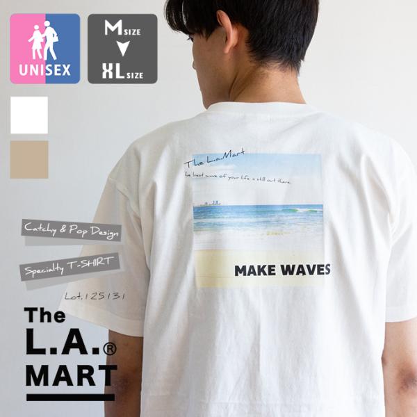 ■□■□■□■□■□■□■□■□■□■□■□■□■□■□■□■□■□■【The L.A.MART ザエルエーマート】MAKE WAVES メイクウェーブス バック プリントS/S クルーネック Tシャツ 125131■□■□■□■□■□■□...