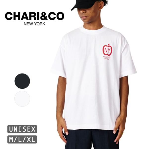 CHARI&amp;COのCとCを相対的に合わせて作ったリンゴマークマンハッタンの通名であるビッグアップルをシンプルに１カラーでプリント。身幅をしっかり確保し着丈を少し短くすることで16年前のブランドスタート時からあったストリート感ある野暮...