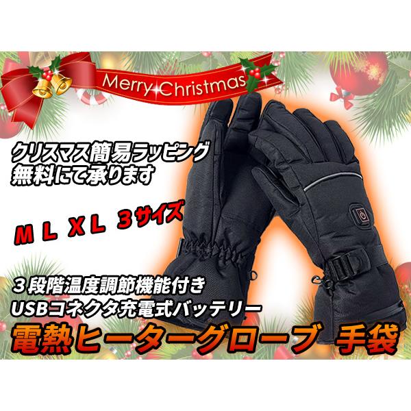 クリスマスプレゼントに 電熱 グローブ ヒーター 電熱手袋 USBコネクタ