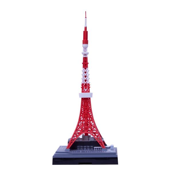 日本卓上開発のジオクレイパーです。・東京タワーを1/2500スケールにて単体販売いたします。・またパッケージも新たにしました。透明の筒型の天面のマークを日の丸モチーフに仕様を変えました。・「東京タワー」を手のひらサイズで超精巧の完成度で立体...