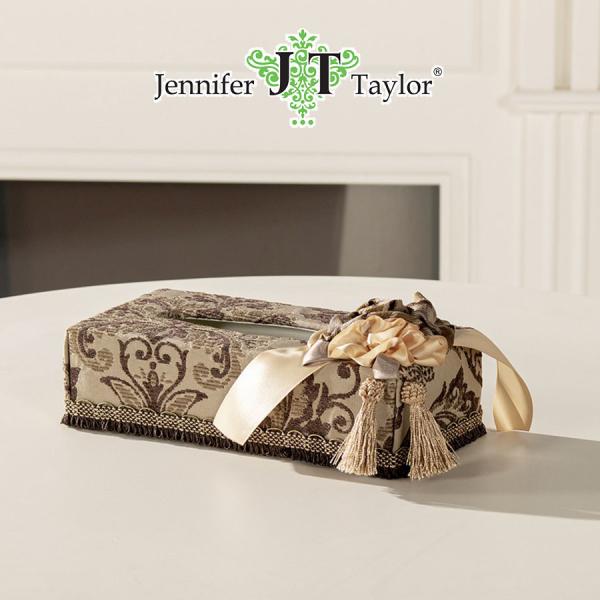 ジェニファーテイラー ティッシュケース ティッシュボックスカバー 収納 布 布張り 高級 エステ ネイル BroderickJennifer Taylor 32258TB 即日発送【サイズ(cm)】26X12.5X6.5H【材質】芯材/厚紙...