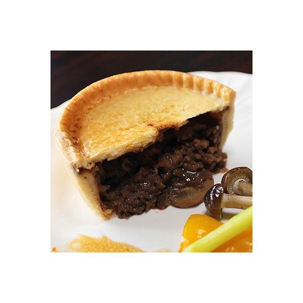 原材料名：小麦粉、牛肉、玉ねぎ、ひき肉、（牛肉、豚肉）、マッシュルーム、ショートニング、マーガリン、ビーフシチュールウ、ワイン、ウスターソース、デミグラスルウ、醤油、にんにく、塩、砂糖、胡椒、バジル、オレガノ、ローズマリー、卵、牛乳／調味料...