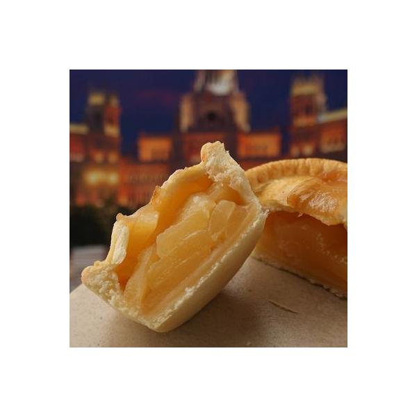 原材料名：りんご、小麦粉、ショートニング、マーガリン、ぶどう糖果糖液糖、砂糖、シナモン、塩、卵、牛乳／酸味料、乳化剤、着色料（カロチン)、香料、酸化防止剤（V.C、V.E)、乳酸カルシウム（一部に小麦・乳成分・卵・りんご・大豆を含む）賞味期...