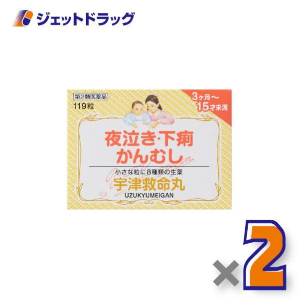 【第2類医薬品】宇津救命丸 119粒 ×2個〔夜泣き・下痢・かんむし〕