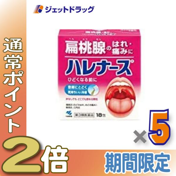 【第3類医薬品】ハレナース 18包 ×5個 (043844)