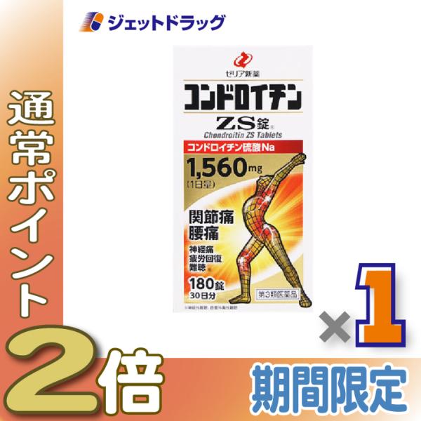【第3類医薬品】コンドロイチンZS錠 180錠 ×1個〔関節痛　神経痛〕
