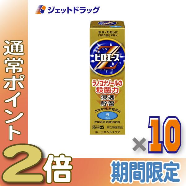 【指定第2類医薬品】ピロエースZ液 15mL ×10個 ※セルフメディケーション税制対象商品 (612212)