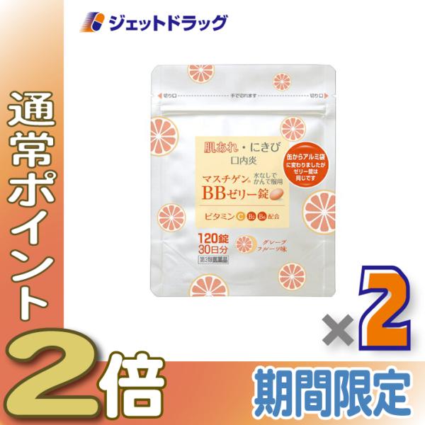 【第3類医薬品】マスチゲンBBゼリー錠 120錠 ×2個