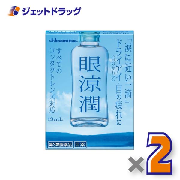 【第3類医薬品】眼涼潤 13mL ×2個〔ドライアイ・目の不快感〕