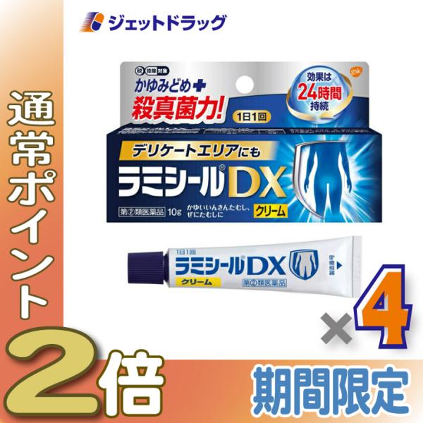【指定第2類医薬品】ラミシールDX 10g ×4個 ※セルフメディケーション税制対象商品 (602174)
