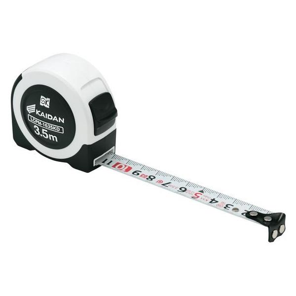 【商品説明】●コンパクト設計＋マグネット爪（ネオジム）付です。●偶数飛びで数値を把握できる２ｍｍ点目盛です。●読み取り数値を間違えにくい連続追数字です。●丈夫で曲がりにくい焼入爪です。●テープ規格は、ＪＩＳ１級品です。【仕様】【材質】●本体...