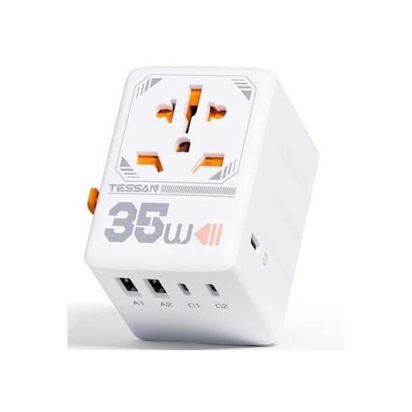 【商品説明】●全世界対応変換プラグ●ＵＳＢ−Ｃ最大３５Ｗ急速充電対応●コンパクト計量デザイン●２２４カ国対応便利なグローバル旅行タップ●斬新なデザインで若者の好みにぴったり●３５Ｗ急速充電で短時間でパワフル充電【仕様】●Ｒａｔｉｎｇ：１００...