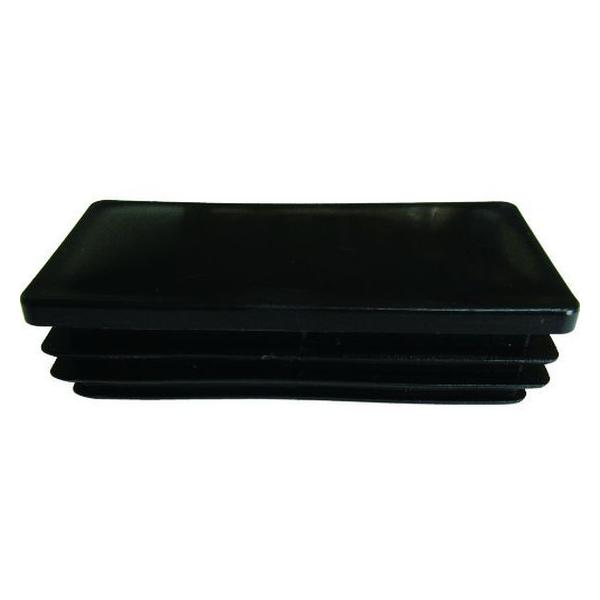 【仕様】●型番：AC330K4　●入数：4個　●寸法（mm）A：50×26 ●寸法（mm）B：2 ●縦（mm）：26 ●横（mm）：50 ●厚さ（mm）：2 ●適用パイプ：平角50×25用 ●色：ブラック　●樹脂　<ジェットプライス>