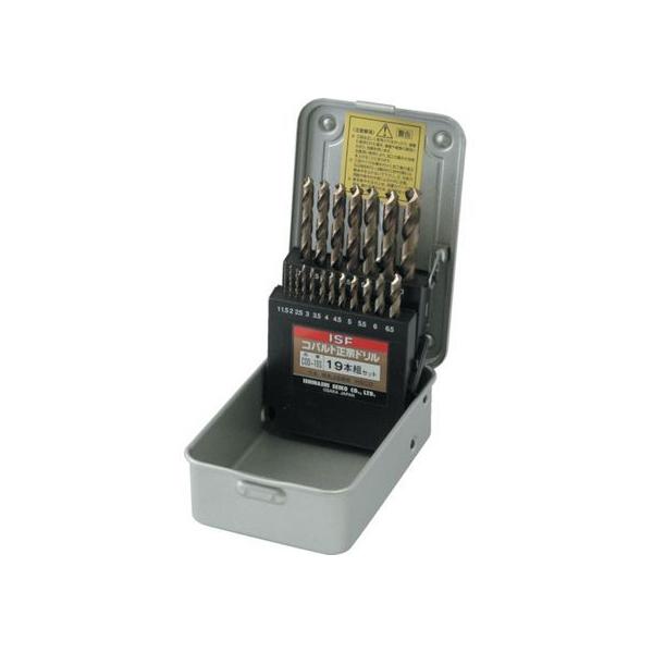 【商品説明】●ステンレス鋼、チタン合金硬鋼などの難削材を問題にしない切れ味のドリルセットです。【仕様】●型番：COD-19S　●入数：１９本　●セット内容（ｍｍ）：１．０〜１０．０／（０．５とび）●セット入数（本）：１９　●コバルト高速度鋼...