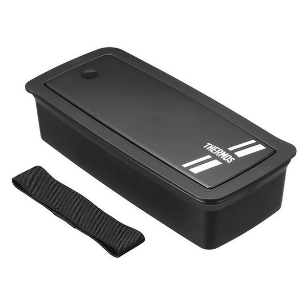 【商品説明】汁もれしにくいシンプルデザインのお弁当箱　お弁当箱に収納可能なハシ付き　フタを外せば、電子レンジで温めることができます　本体パーツが食洗機に対応しているのでお手入れが簡単です。　ベルト付き【仕様】●カラー：ブラックシルバー●重量...