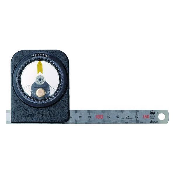 【商品説明】●バーニヤ目盛付なので角度を早く正確に読みとれます。●底面はマグネット付です。【仕様】●型番：78997　●長さ（mm）：62　●高さ（mm）：78　●厚さ（mm）：15　●最小読取値：0．2°　●精度：±0．6°　●測定範囲：...