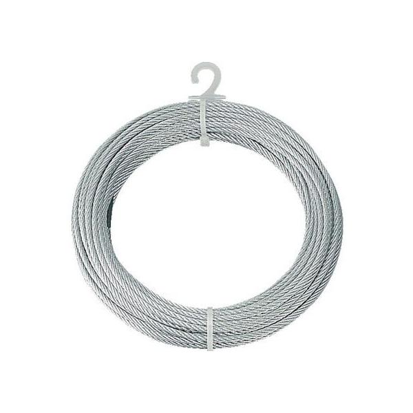 【仕様】●型番：CWM-9S20　●ロープ径（mm）：9 ●長さ（m）：20 ●使用荷重（kg）：610　●亜鉛メッキ付ワイヤロープの構造：3mm6×7、4mm6×7、6mm6×19、9mm6×24　●炭素鋼　<ジェットプライス>