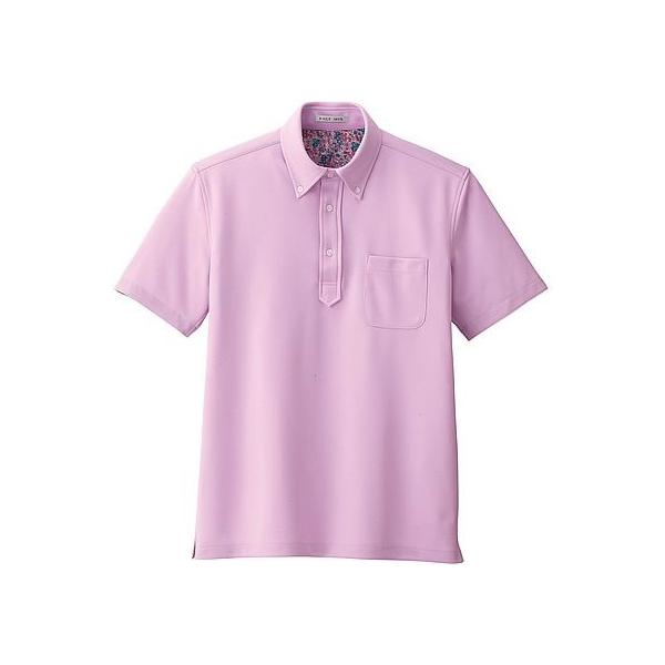 【商品説明】吸水速乾仕様の高機能ポロシャツ。内側には花柄を配し、袖口折り返してもおしゃれ。【仕様】●素材：コンフォートセンサー（ポリエステル１００％）●家庭洗濯可能●メンズ●ストレッチ●吸水速乾●ボタンダウン●両脇スリット入り（内側花柄トリ...