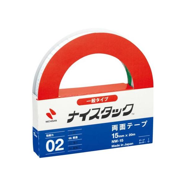 【商品説明】ユニークな馬蹄形で知られるナイスタックは1966年に紙製ホルダーとカッターを兼ね備えた両面粘着テープとして発売。テープ基材に古紙配合率40％の再生紙を使用したグリーン購入法対象商品です。カッターつき。ホルダーはミシン目つきで、分...