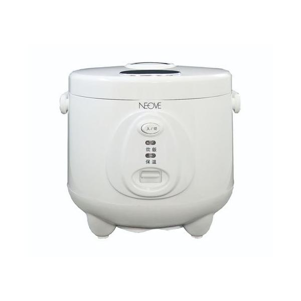 【商品説明】３合炊きの電気式炊飯器です。　スピーディーな炊き上がり。最短約２０分（１合）　内釜はフッ素加工でお手入れラクラク　簡単操作で自動保温【仕様】●本体カラー：ホワイト　●本体サイズ：Ｗ２３６×Ｄ２１５×Ｈ１９５ｍｍ　●本体重量：１．...