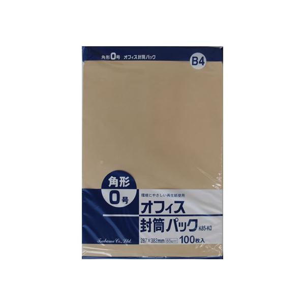 【仕様】●規格サイズ：角０●紙厚：８５ｇ／ｍ2●郵便番号枠なし●口糊：なし●貼り合わせ：センター貼り●古紙配合率４０％●注文単位：１パック（１００枚）●グリーン購入法適合●ＧＰＮエコ商品ねっと掲載　<ジェットプライス>