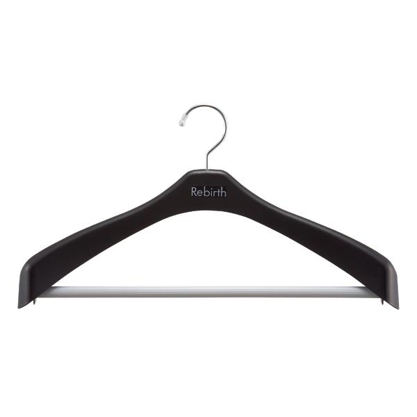 【仕様】●サイズ：幅４２０×高さ２２７×肩厚３５ｍｍ●材質：本体・フック／再生ポリプロピレン、ストップバー／スチロール樹脂・ラバー加工、フック／鉄・メッキ加工●色：黒●回転式フック●固定式バー　<ジェットプライス>