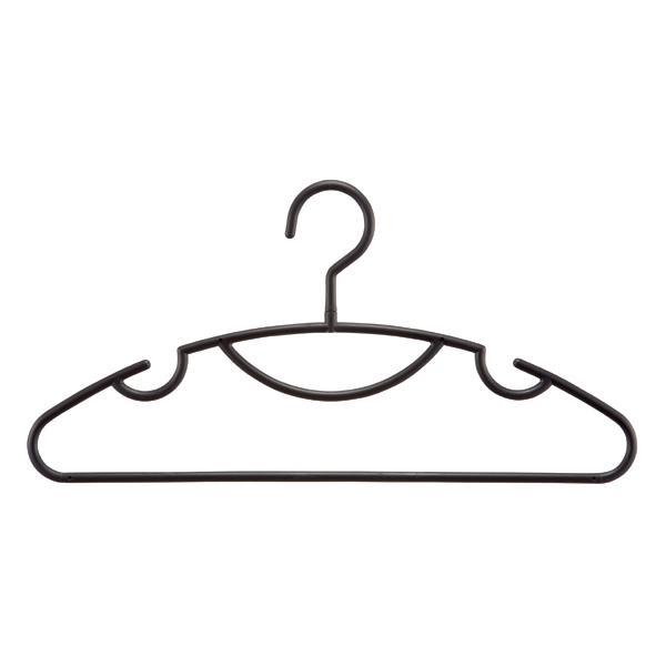 【仕様】●サイズ：幅４２０×高さ２０５×肩厚８ｍｍ●材質：再生ポリプロピレン●色：ブラック●回転式フック●注文単位：１パック（５本）　<ジェットプライス>