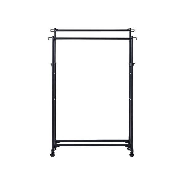 【商品説明】高耐荷重設計でたくさん掛けてもぐらつきにくく安定感抜群。　高さは５ｃｍ間隔、１２段階で調整可能。　服の丈に合わせて高さを決め、ボルトで固定。　サイドフックは使用頻度の高い服やバッグなどを掛ける際に便利。　斜めフックは左右どちらで...