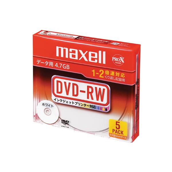 【仕様】●ＤＶＤ−ＲＷ●ＰＣデータ用●レーベル面：ホワイト●１〜２倍速●容量：片面４．７ＧＢ●１枚ずつ５ｍｍプラケース入●約１０００回書き換えが可能な書き換え型ＤＶＤ。ＤＶＤプレイヤーで再生できます。●注文単位：１パック（５枚）　<ジ...