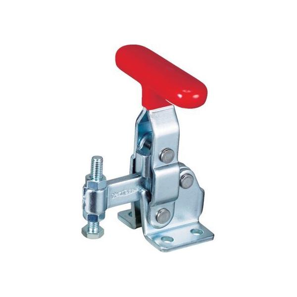 【仕様】●型番：STDP40F　●全長（ｍｍ）：８９●締付力（ｋＮ）：１●付属ボルト径：Ｍ６×４０●クランプアーム移動角度（°）：９５●ハンドル操作角度（°）：６５　●下方押え型●垂直ハンドル●フランジベース　●ステンレス（ＳＵＳ３０４）　...