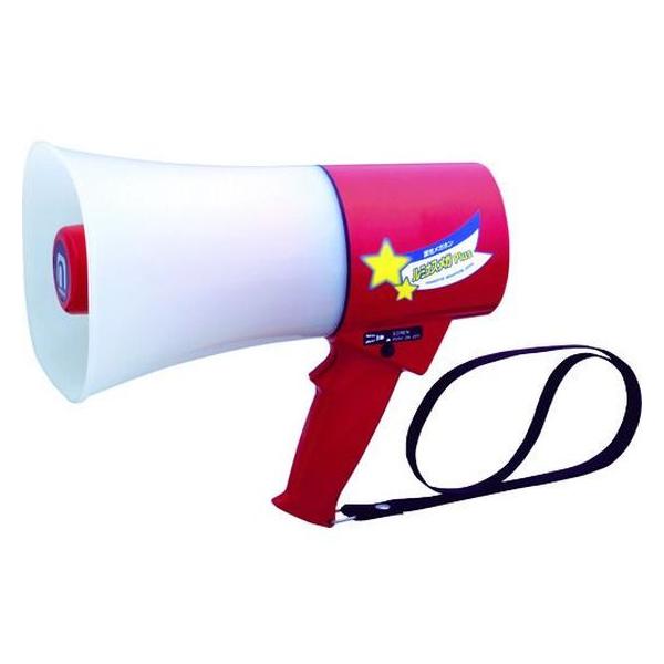 【仕様】●型番：TS-633L　●口径（mm）：150　●定格出力（W）：6　●内蔵音：サイレン　●全長（mm）：253　●音声通達距離（m）：約250　●内蔵音通達距離（m）：約315　●電源：単3乾電池×6本（別売）　●ストラップ長さ：...