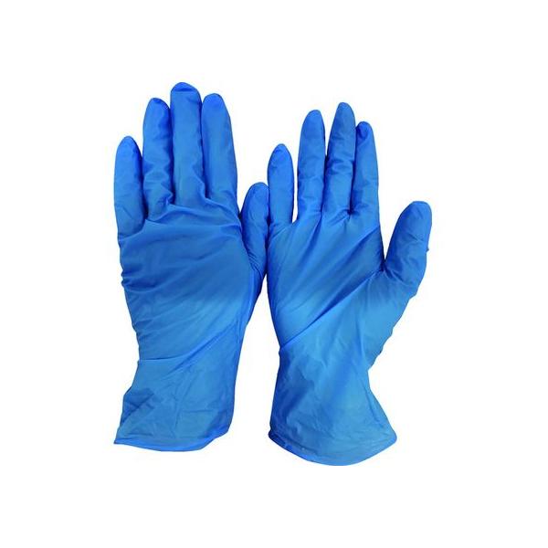 【商品説明】●極薄で手にピッタリフィットし、弾力性があり圧迫感がありません。●突き刺し強度に優れています。●耐油性に優れています。【仕様】●型番：861BM　●入数：100枚　●色：ブルー ●サイズ：M ●厚さ（mm）：0．07 ●全長（c...