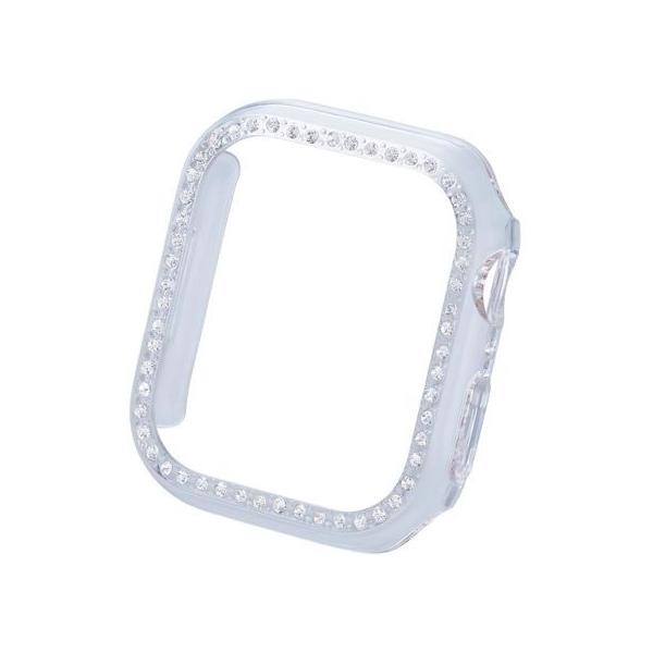 【商品説明】もっと、自分だけの「好き」を選びたい。そんな想いに応えるアクセサリーで、お気に入りの毎日を。スマートデバイスと私をつなぐ、＆ｍｅです。　ＡｐｐｌｅＷａｔｃｈのスタイルを損ねず、傷、衝撃から本体側面を守る、ラインストーンの輝きが美...