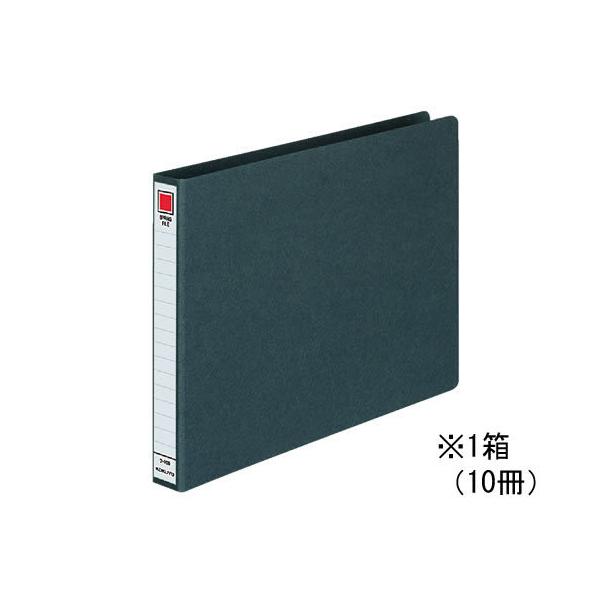 【仕様】●表紙色：黒●サイズ：Ａ４ヨコ●外寸法：縦２２０×横３１２ｍｍ●背幅：３３ｍｍ●とじ厚：２０ｍｍ●収容枚数：２００枚●穴数：２穴●穴間隔：８０ｍｍピッチ●スプリングとじ具●材質：表紙／色板紙（古紙パルプ配合）●分別廃棄可能●注文単位...