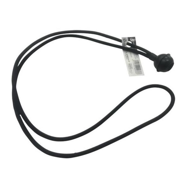 【商品説明】●伸縮性があり、周囲を糸で特殊織しています。【仕様】●型番：BCB-612　●色：ブラック　●線径（mm）：5　●全長（m）：0．6　●ボール付タイプ　●中芯：天然ゴム　●被覆：PP　●ボール：ポリプロピレン（PP）　<ジ...