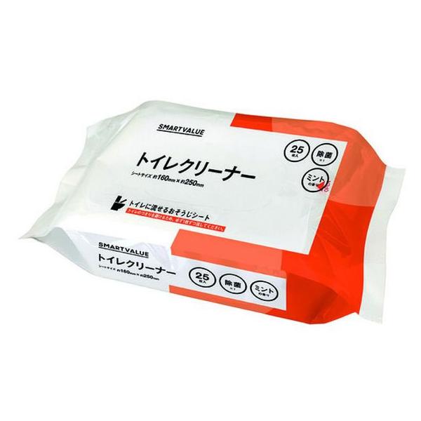 【商品説明】トイレクリーナー【仕様】●シート寸法：２５０×１６０ｍｍ●パッケージ寸法：幅１９０×奥行９５×高さ５０ｍｍ●香り：ミントの香り●ＪＯＩＮＴＥＸオリジナル●注文単位：１パック（２５枚）　<ジェットプライス>