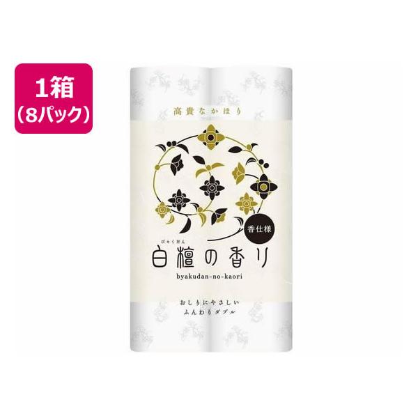 【商品説明】香り高い白檀の香りが、気品あふれるトイレ空間を演出します。プリント模様は、白檀の花をイメージした淡い銀鼠色。フレッシュパルプ１００％製品です。【仕様】●長さ：３０ｍ●紙幅：１１４ｍｍ●白檀の香り●ミシン目入り●材質：パルプ１００...