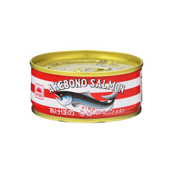 【商品説明】●大根おろしにしょう油をかけて簡単に召し上がれます。●「あけぼのさけ」缶は９０年もの間お客様にご愛顧いただいている缶詰です。【仕様】●注文単位：１缶（９０ｇ）●缶切り不要　rs_01　<ジェットプライス>