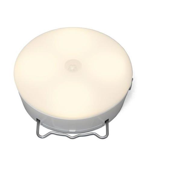 【仕様】●商品サイズ：約Φ９５×高さ３７ｍｍ●商品重量：１０３ｇ●光源色：電球色●光源：０．５Ｗ−ＬＥＤ×４個●全光束：【ＯＮ】約４０ｌｍ【ＡＵＴＯＨｉ】約４０ｌｍ【ＡＵＴＯＬｏ】約１２ｌｍ●感知センサー：赤外線受動式センサー●明暗センサー...