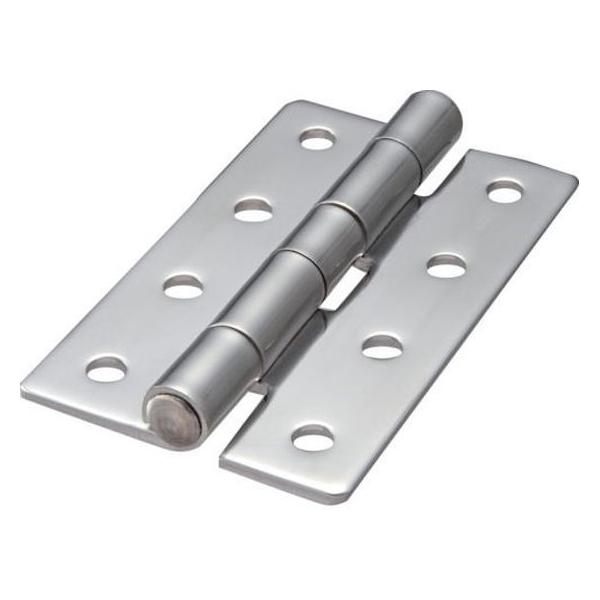 【仕様】●型番：TLS−100B　●全長（mm）：100　●幅（mm）：60　●厚さ（mm）：3　●D2（mm）：12．3　●ねじ穴数：8　●穴径（mm）：6．4　●耐荷重（kg）2個使用時：30　●取付方法：木ねじ（別売）　●表面処理：鏡...