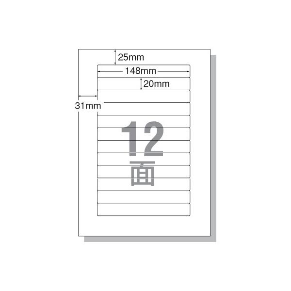 【仕様】●サイズ：Ａ４●入数：１冊（５シート）●標準総厚み：１４５μｍ●仕様：１２面ＶＨＳビデオテープ用●対応プリンタ：インクジェットプリンタ（染料／顔料）●インクがすぐに乾きますので印刷後すぐに印刷面に触れても汚れません。●テストプリント...