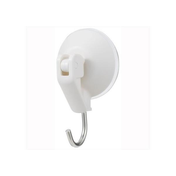 【仕様】●本体サイズ：約４３×２８×７３Ｈｍｍ　●内容量：２個　●材質：カバー・レバー／ＡＢＳ樹脂、フック／ステンレス鋼線、吸盤／塩化ビニル樹脂　●荷重制限：２ｋｇ　●生産国：中国　　【取り付けられる所】　光沢のある平らな面　・吸盤より大き...