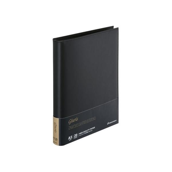 【仕様】●用紙サイズ：Ａ５サイズ（２３０×１９１ｍｍ）　●カラー：ブラック　●素材：ＰＶＣ（カバー）　●用紙：筆記用紙９０ｇ／ｍ２　●本文：３０枚（ジウリスルーズリーフ　７ｍｍ横罫２０枚／ジウリスルーズリーフ　５ｍｍ方眼罫１０枚）／オリジナ...